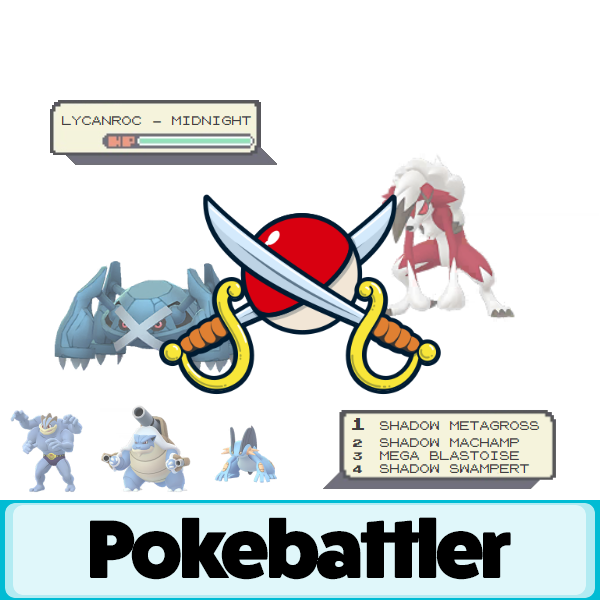 Lycanroc - Midnight Counters - Pokemon GO Pokebattler