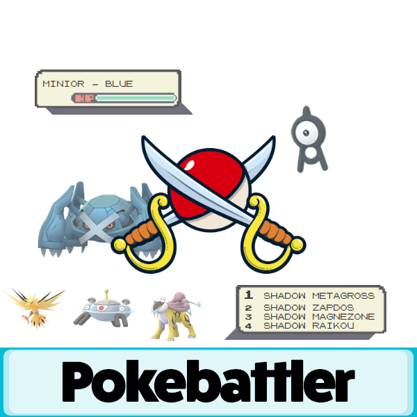 Minior - Blue Counters - Pokemon GO Pokebattler